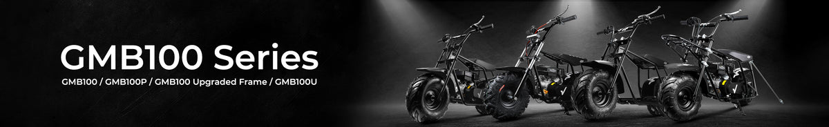 FRP GMB100 Series | 99cc Gas Mini Bikes – GMB100, GMB100P, GMB100U ...