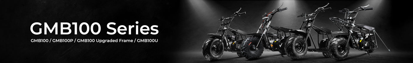 FRP GMB100 Series | 99cc Gas Mini Bikes – GMB100, GMB100P, GMB100U ...