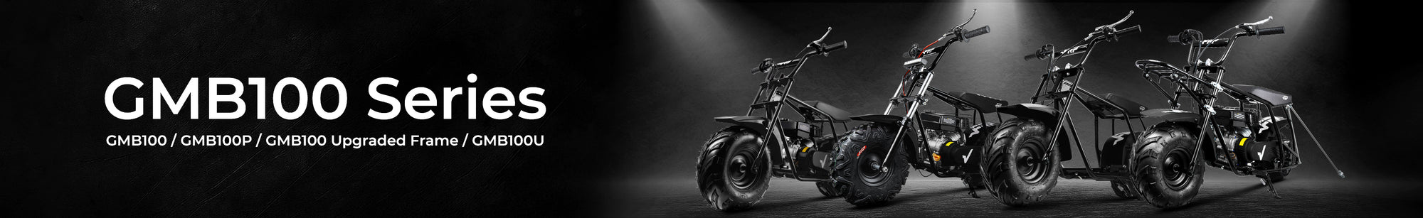 FRP GMB100 Series | 99cc Gas Mini Bikes – GMB100, GMB100P, GMB100U ...